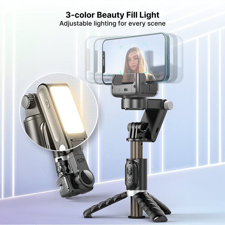 AutoFocus Tripod for Creators (360, Face Tracking, Selfie Stick, Light ...